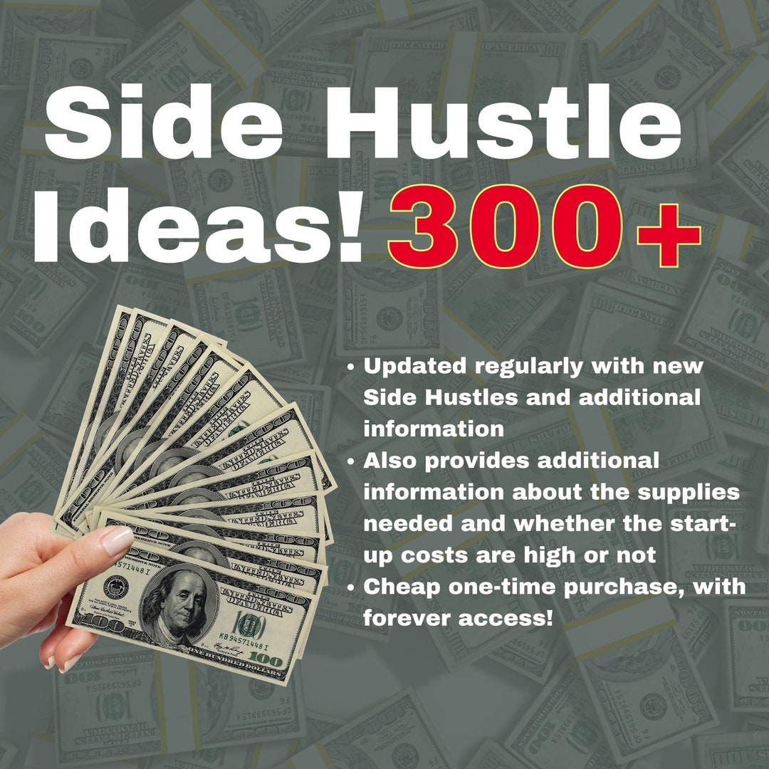 Side Hustle Guide 300 Ideas to Boost Your Income Make Money Side Gig ...