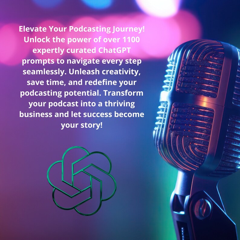 Chatgpt Prompts for Podcasting Success Podcast Planning Branding SEO ...