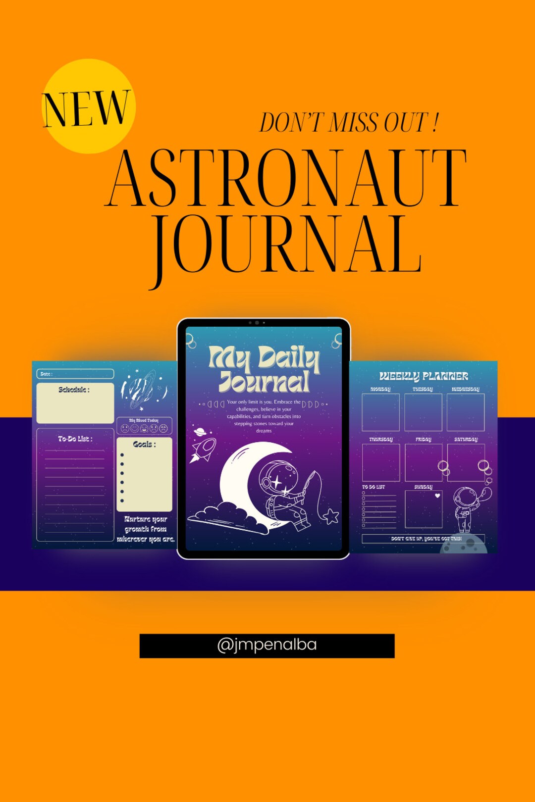 Astronaut Journal - Etsy