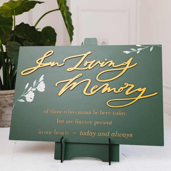 Memory Table Wedding Sign - Etsy