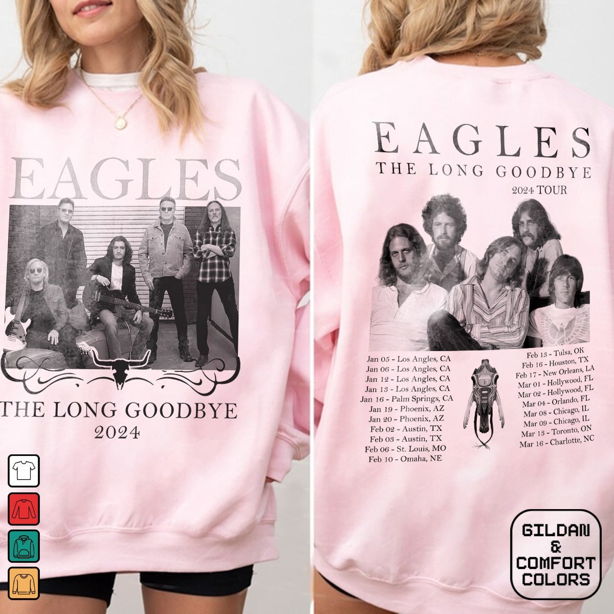 Eagles the Long Goodbye 2024 Tour Shirt, Eagles Long Goodbye Tour 2024 ...