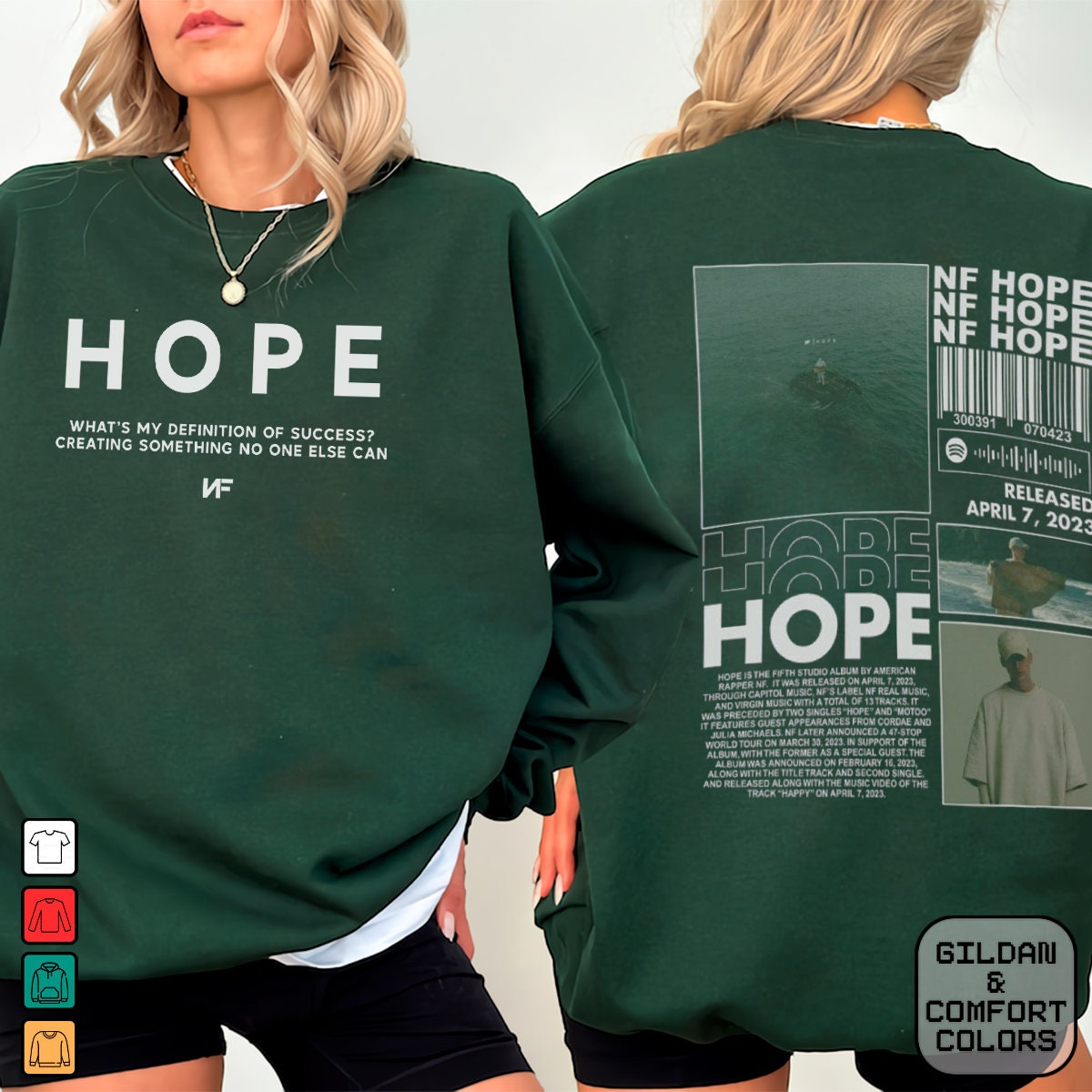 NF Hope Tour 2024 sweatshirt NF Hope Tour 2024 Shirt, Rapper NF Fan ...