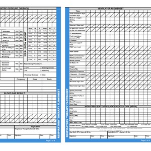 Respiratory Therapy Forms Bundle: Clinical Assessment Sheets (PDF ...