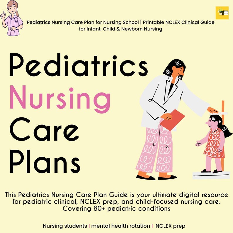 Pediatrics Nursing Care Plan for Nursing School | Printable NCLEX ...