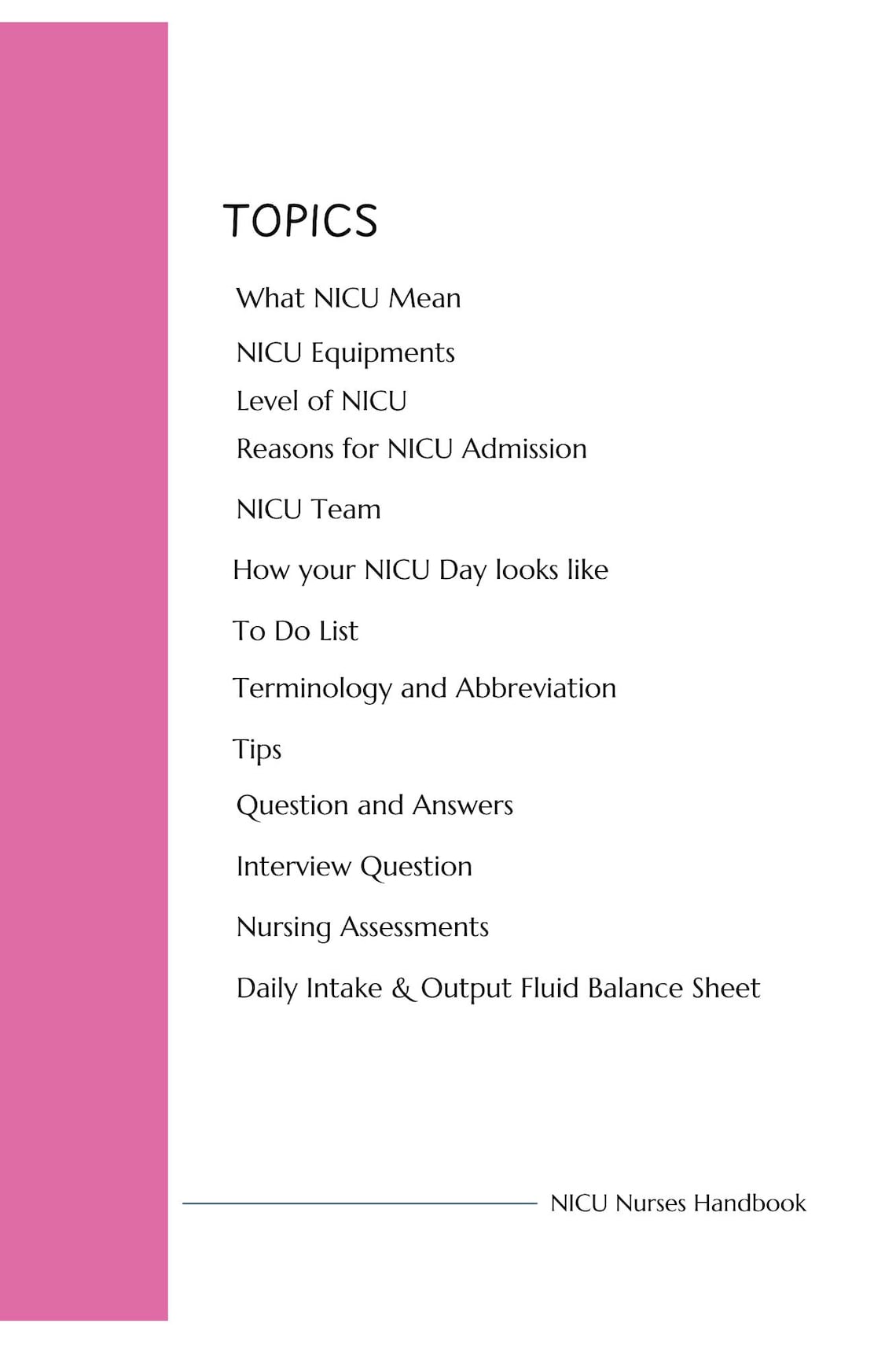 Nursing NICU Study Guide & Handbook—your Essential Companion for ...