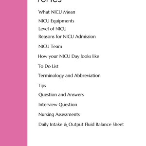 Nursing NICU Study Guide & Handbook—your Essential Companion for ...