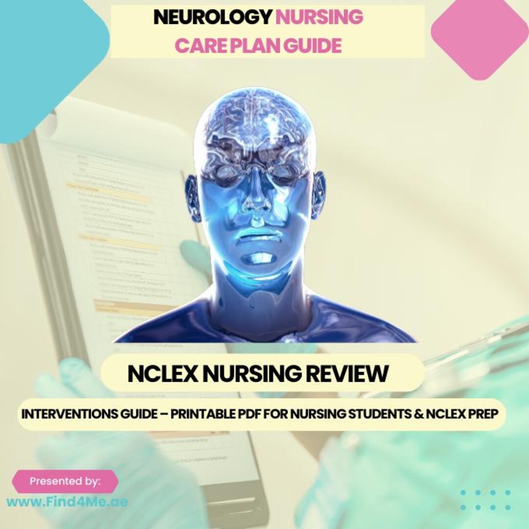 Neurology Nursing Care Plans: NCLEX Review, Neuro Disorders (printable ...