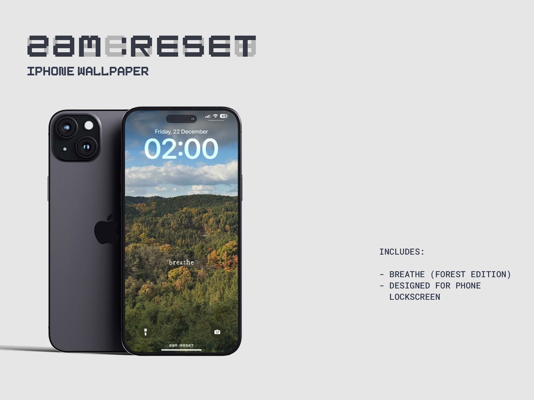 2AM:RESET | BREATHE - iPhone Wallpaper (forest Edition) (digital ...