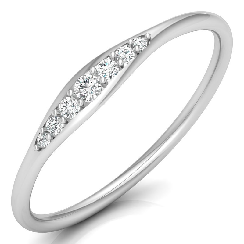 White Gold Ring - Etsy