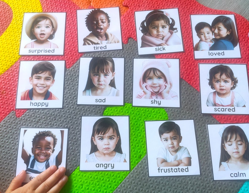 Emotions and Feelings Printable Flashcards: Nurturing Emotional ...