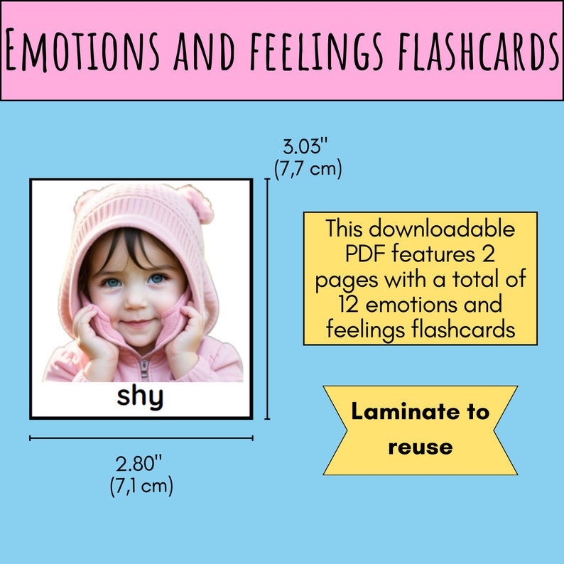 Emotions and Feelings Printable Flashcards: Nurturing Emotional ...