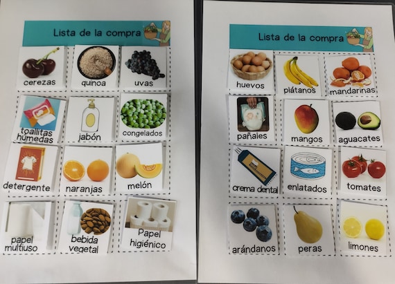 Spanish Grocery List