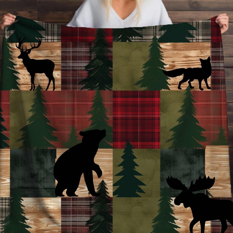 Hunting Cabin Cozy Blanket - Etsy UK