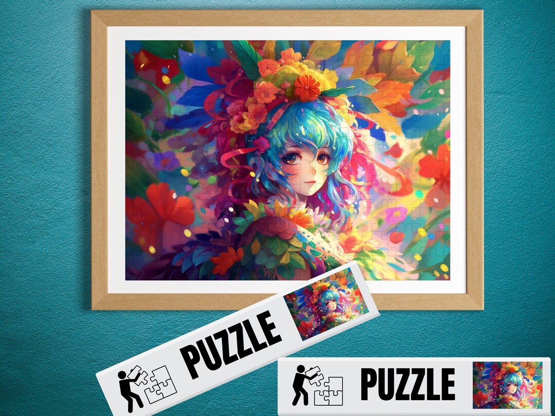 Anime Girl Puzzle Asian Puzzle 110, 252, 520, 1014-piece Anime ...