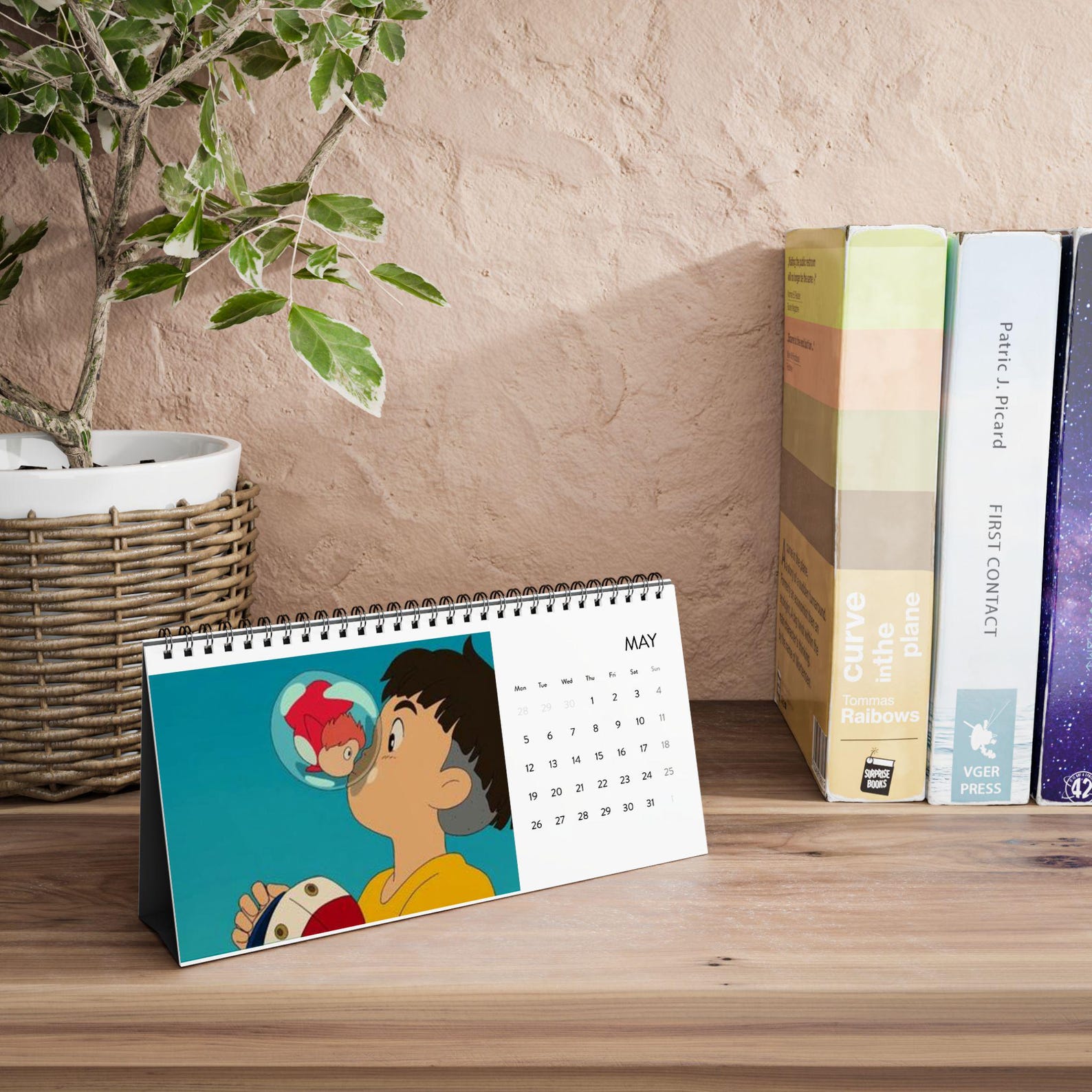 Whimsical Miyazaki Inspired Desk Calendar ,plan Ahead for 2025 (2025 ...