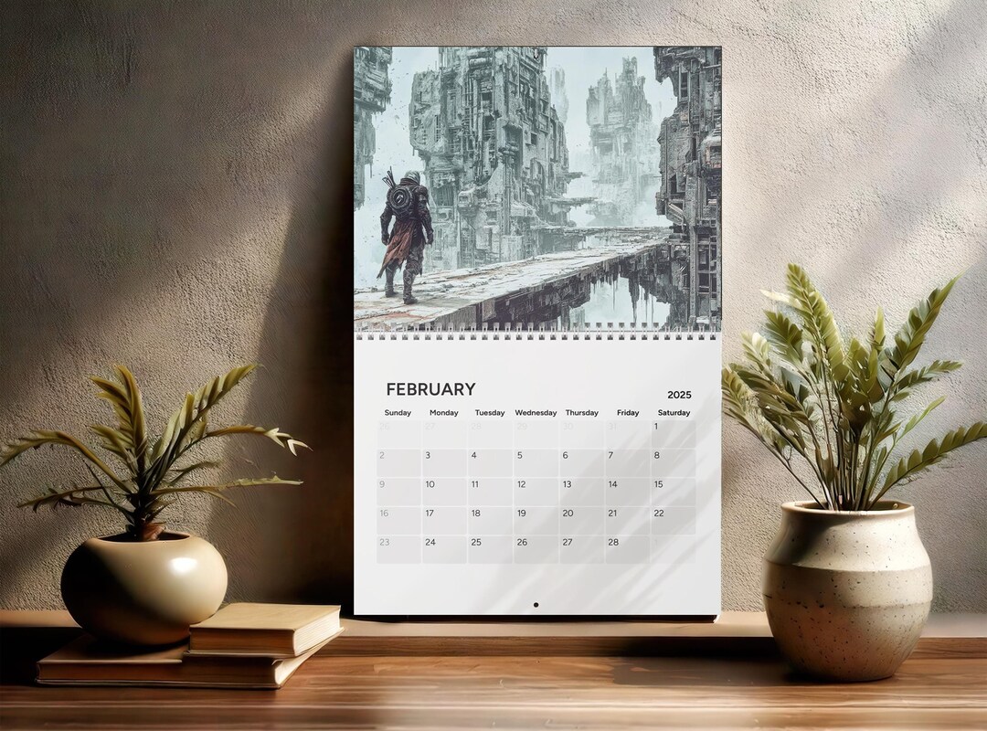 Fantasy Dystopian 2025 Calendar Desktop & Wall Edition Surreal and ...