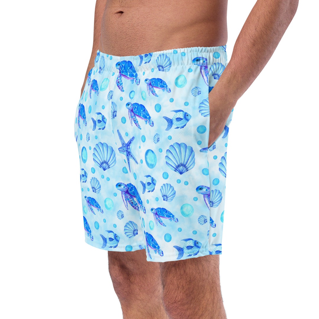 Men's Sea Turtle Swim Trunks,bathing Suit,,family Match Swimwear ...