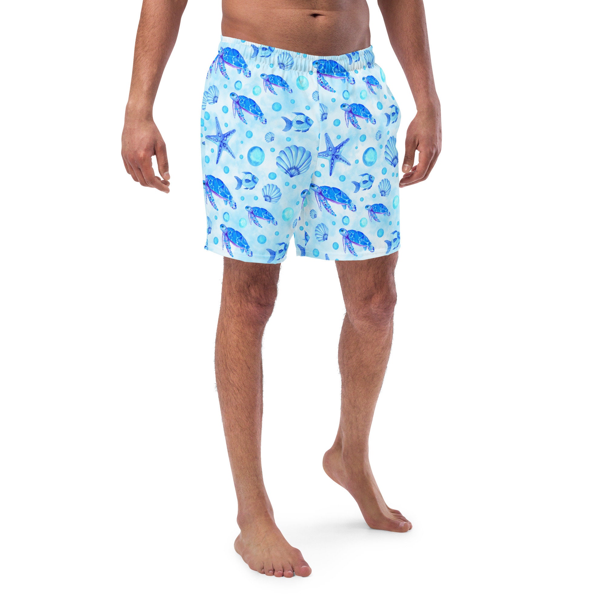 Men's Sea Turtle Swim Trunks,bathing Suit,,family Match Swimwear ...