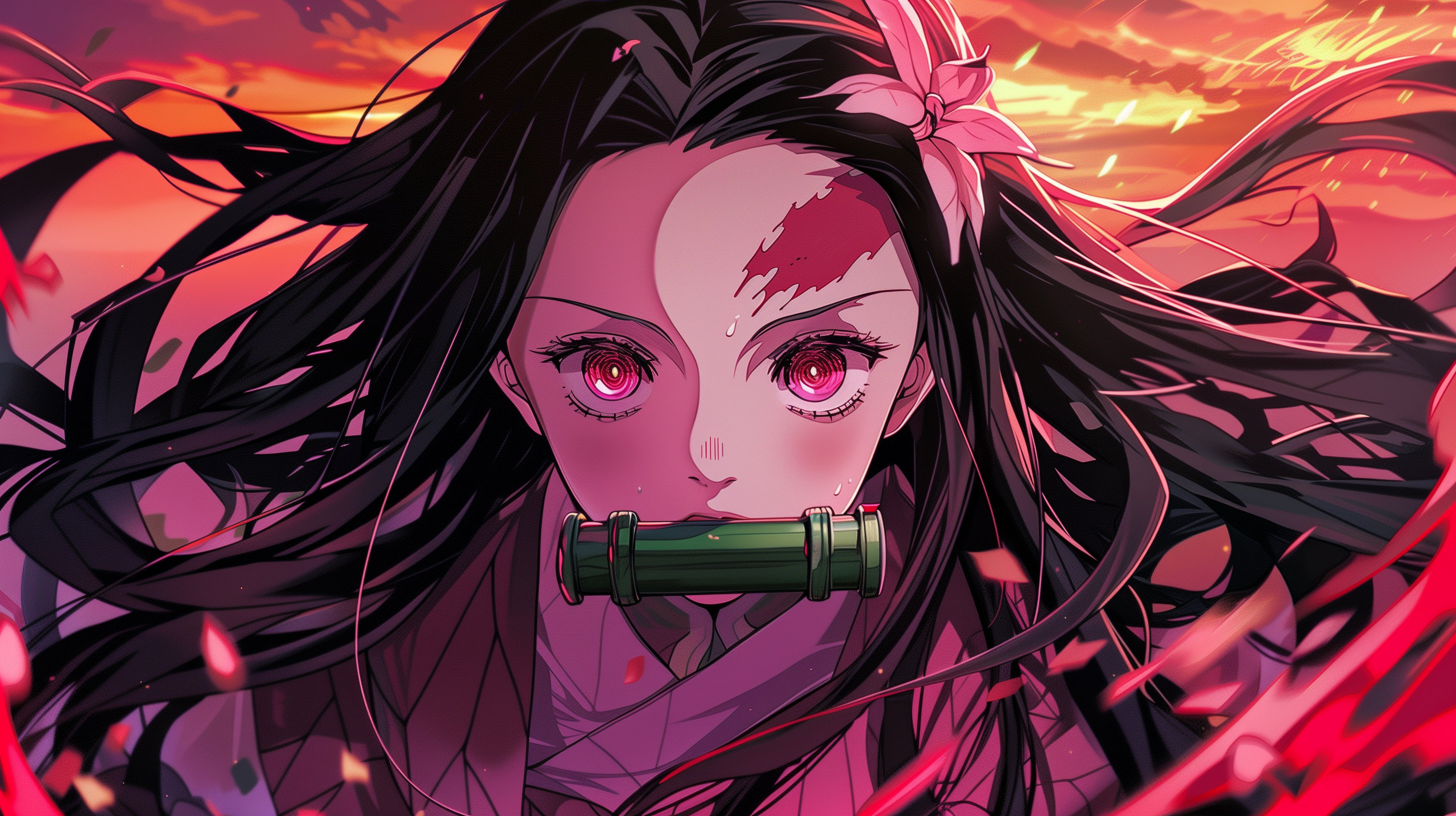 Nezuko Desktop Wallpaper 4k, Demon Slayer Anime HD, Aesthetic Wallpaper ...