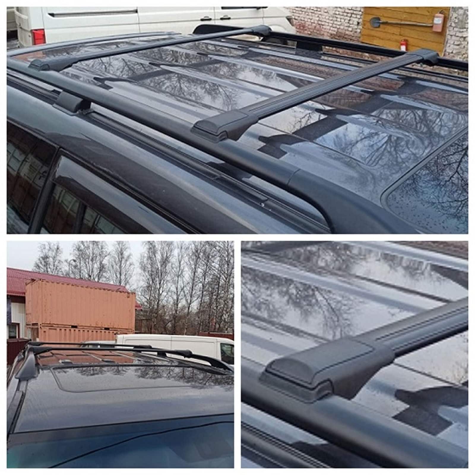 To Fits Ford Escape 2008-2012 Roof Rack Cross Bars Rails Black 2pcs ...