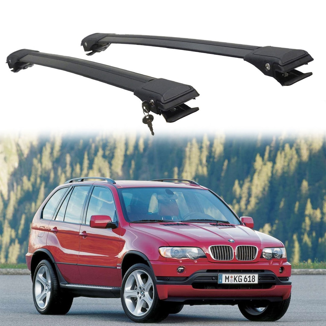 For BMW X5 E53 SUV 2000-2006, Roof Rack Cross Bars Easy Installation ...