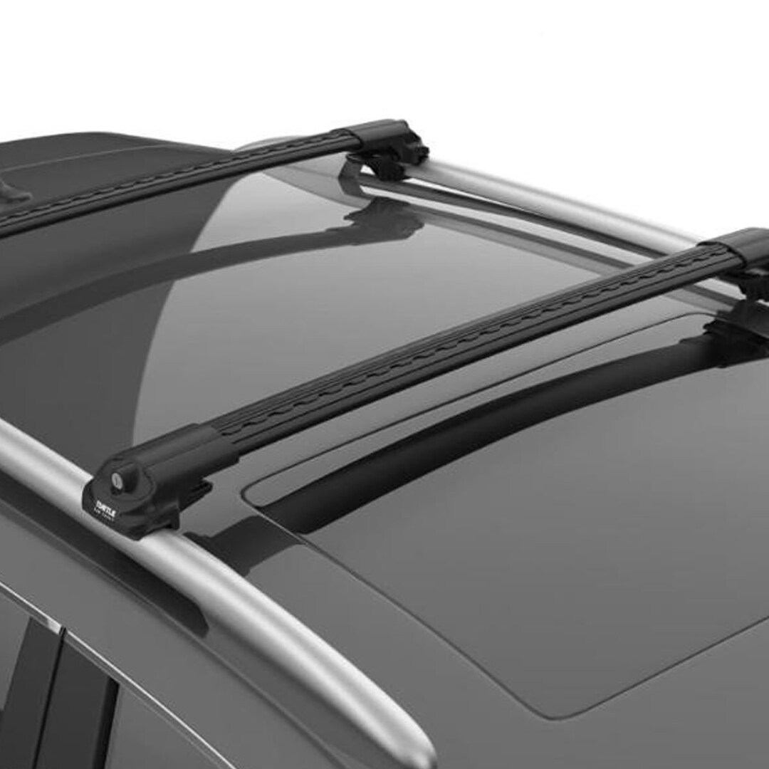 Mitsubishi L200 mk5 2015-onwards for Roof Rack Cross Bars Rails Black ...