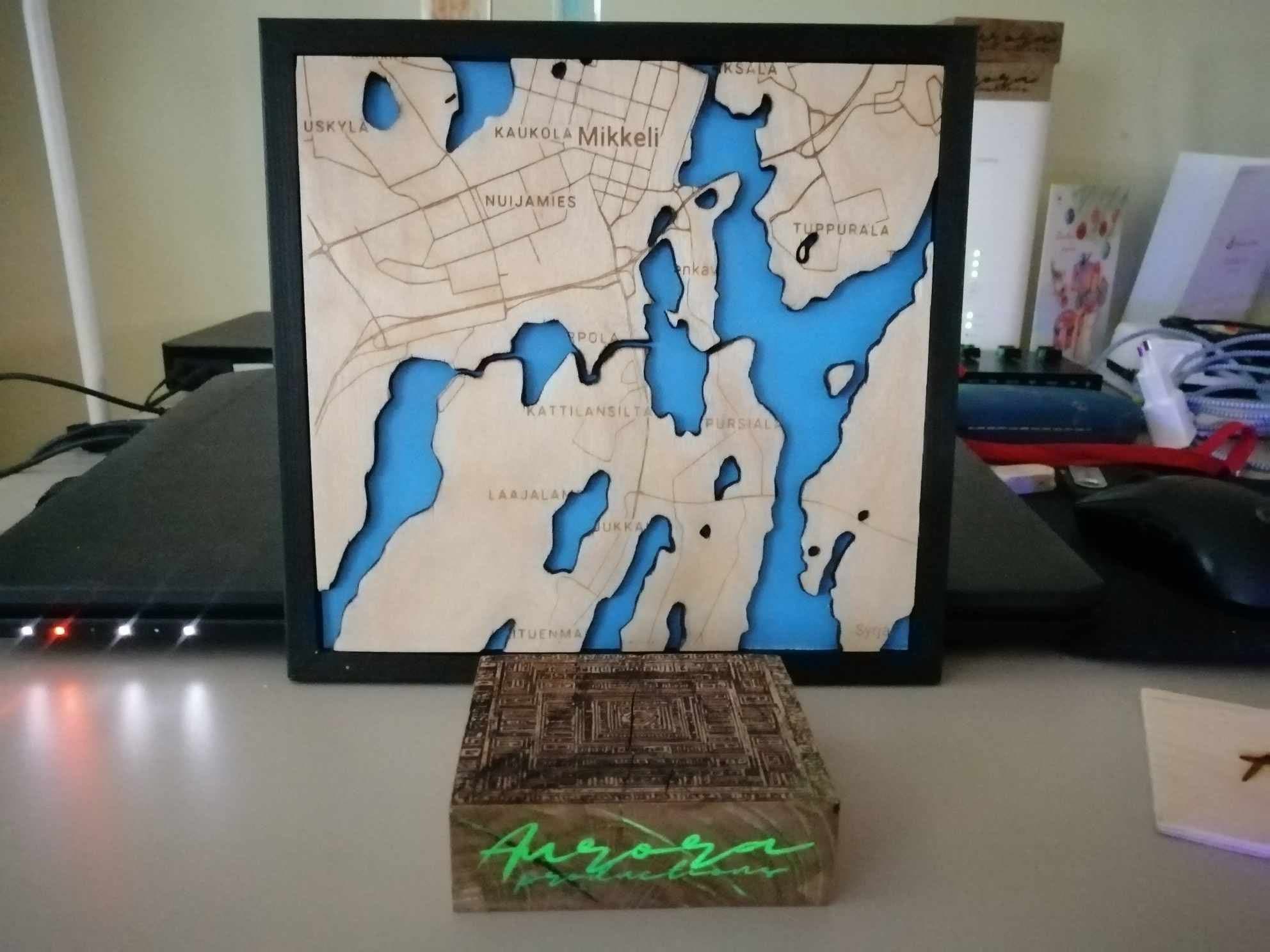 Laser Cut Maps, Laser Etched - Etsy