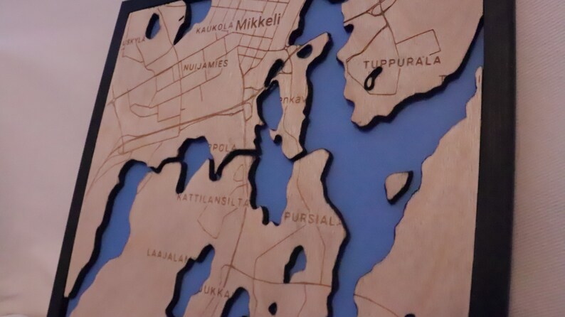 Laser Cut Maps, Laser Etched - Etsy