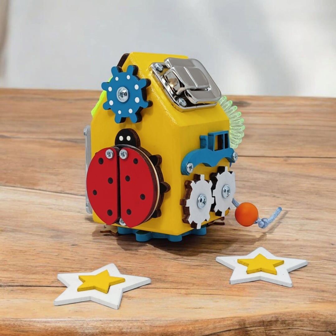 Toddler Travel Busy Board, Sensory Fidget Cube Toy - Etsy Canada