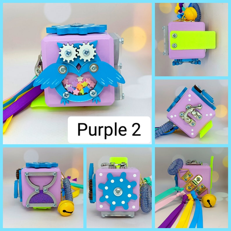 Toddler Travel Busy Board Busy Cube for Baby Educational Toy Activity ...