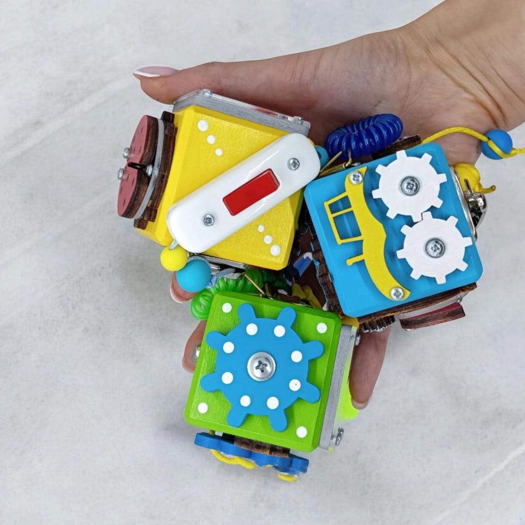 Toddler Travel Busy Cube, Montessori Toy, Activity Cube | 2nd Birthday ...