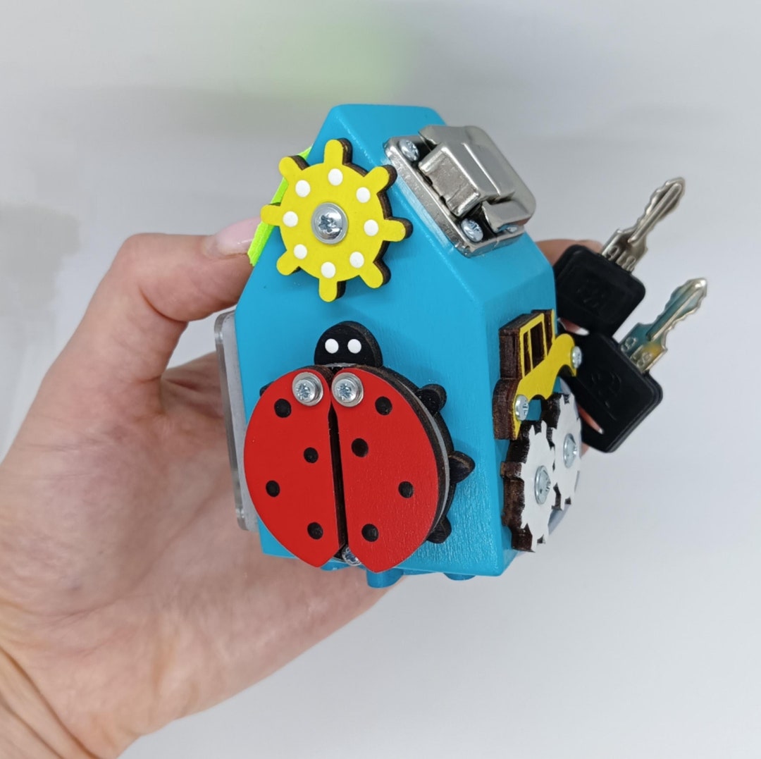 Busy Board 1, 2, 3 Year Old, Fidget Cube, Toddler Busy Board, Travel ...