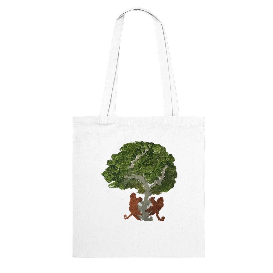 Classic Tote Bag Monkeys on a Tree - Etsy