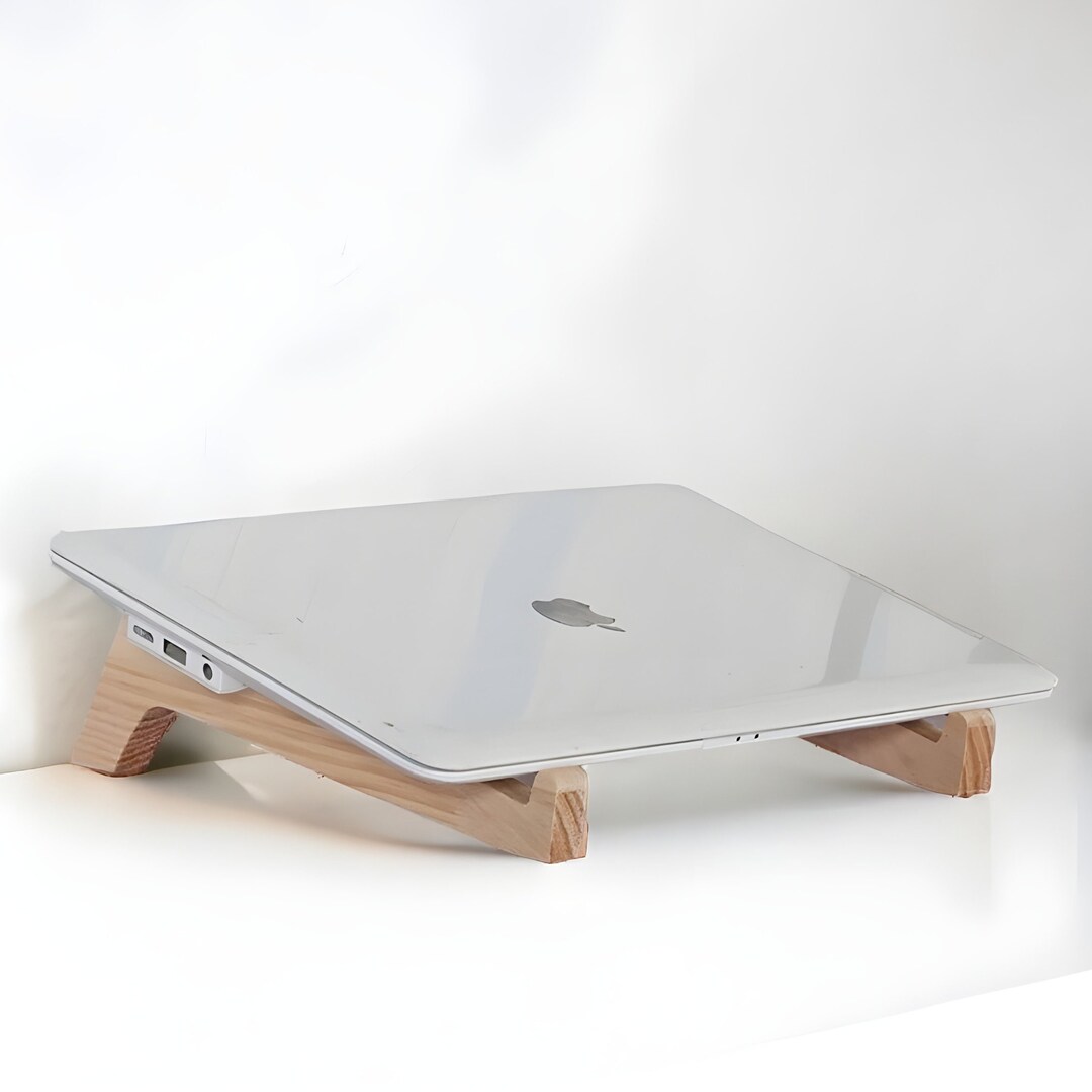 Wooden Laptop Stand/holder Handmade Wooden Laptop Stand Custom Wood ...