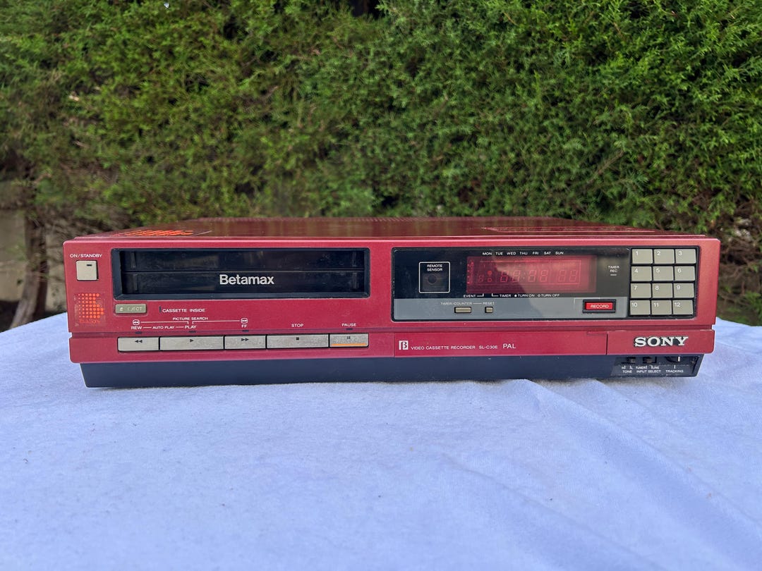 SONY SL-C30E Betamax Player, Red / WORKING - Etsy