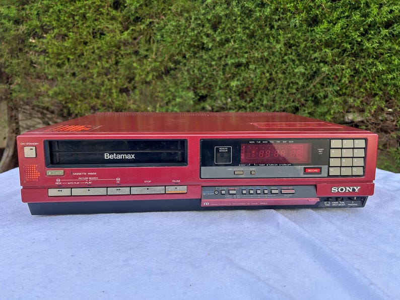 SONY SL-C30E Betamax Player, Red / WORKING - Etsy