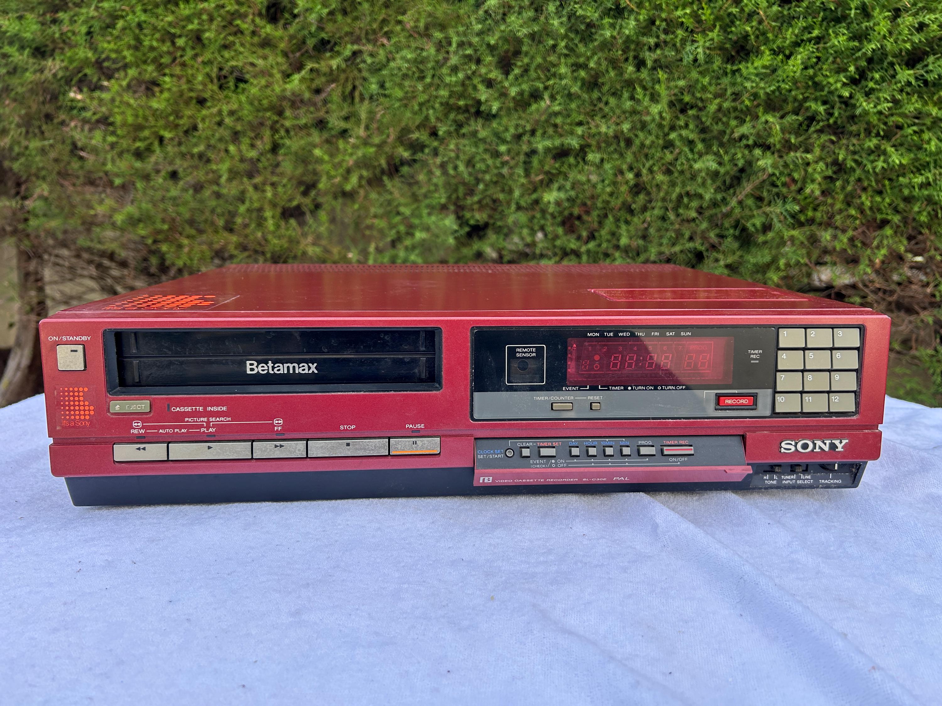 SONY SL-C30E Betamax Player, Red / WORKING - Etsy