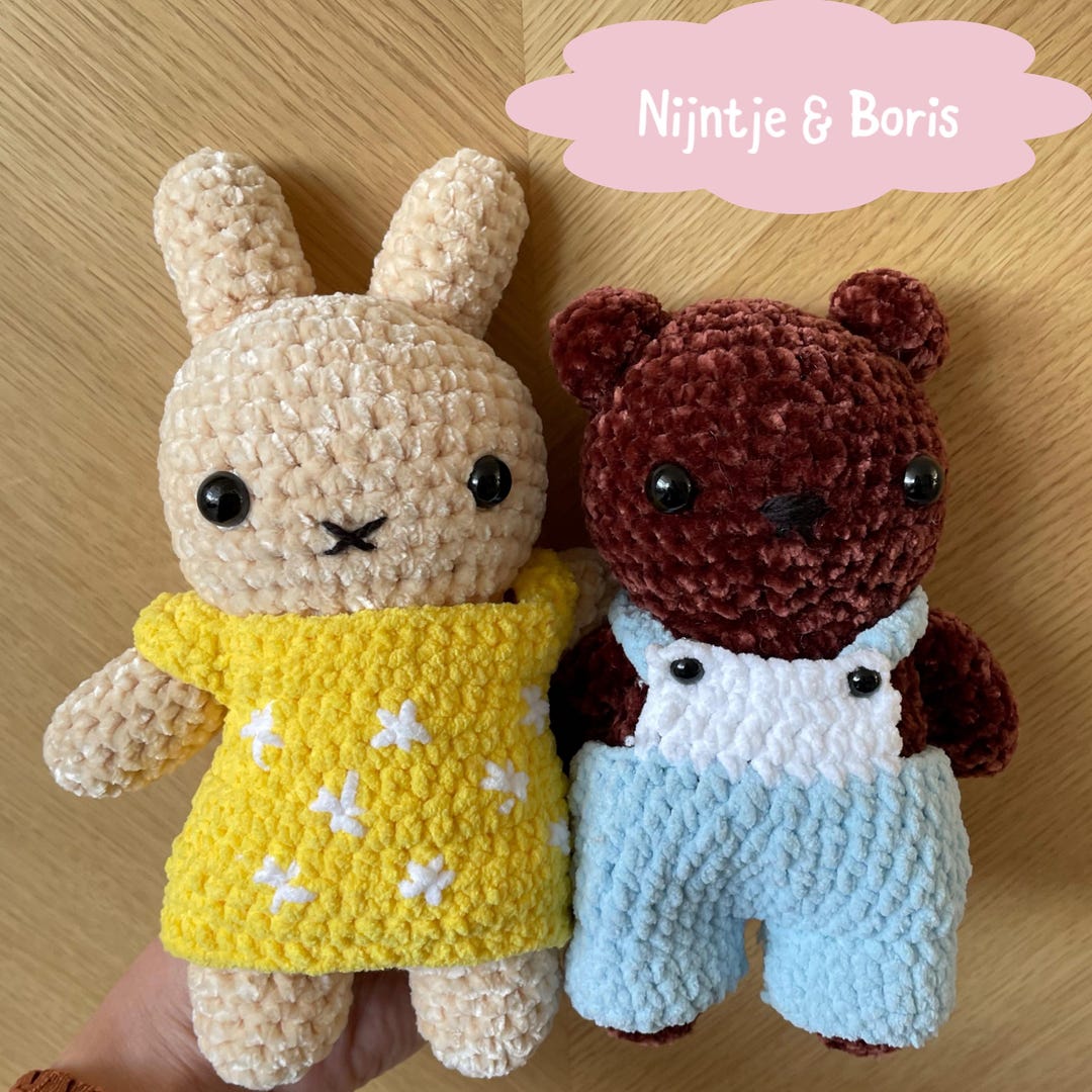 Crochet Pattern: Nijntje / Miffy and Boris Bear (english) - Etsy