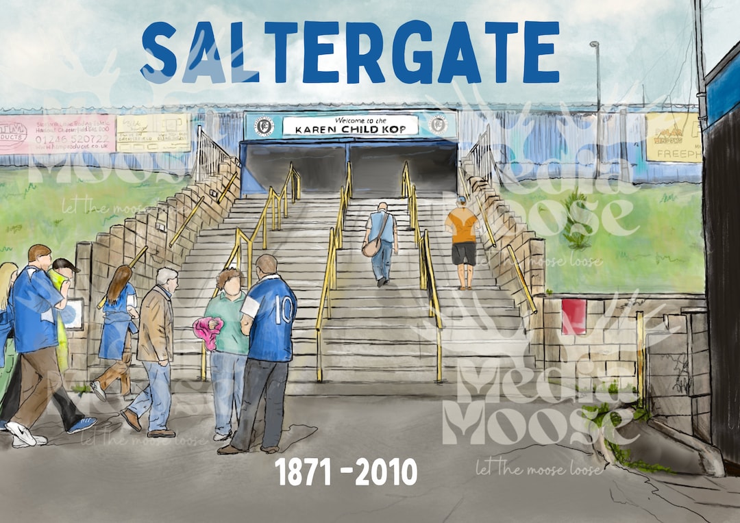 Chesterfield Football Club Saltergate Print - Etsy