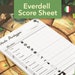 Italian Everdell Score Sheet - Scheda Punteggio - Instant Download - A4 ...