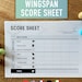 Printable Wingspan Score Sheet – 5 Languages Included! English, French ...