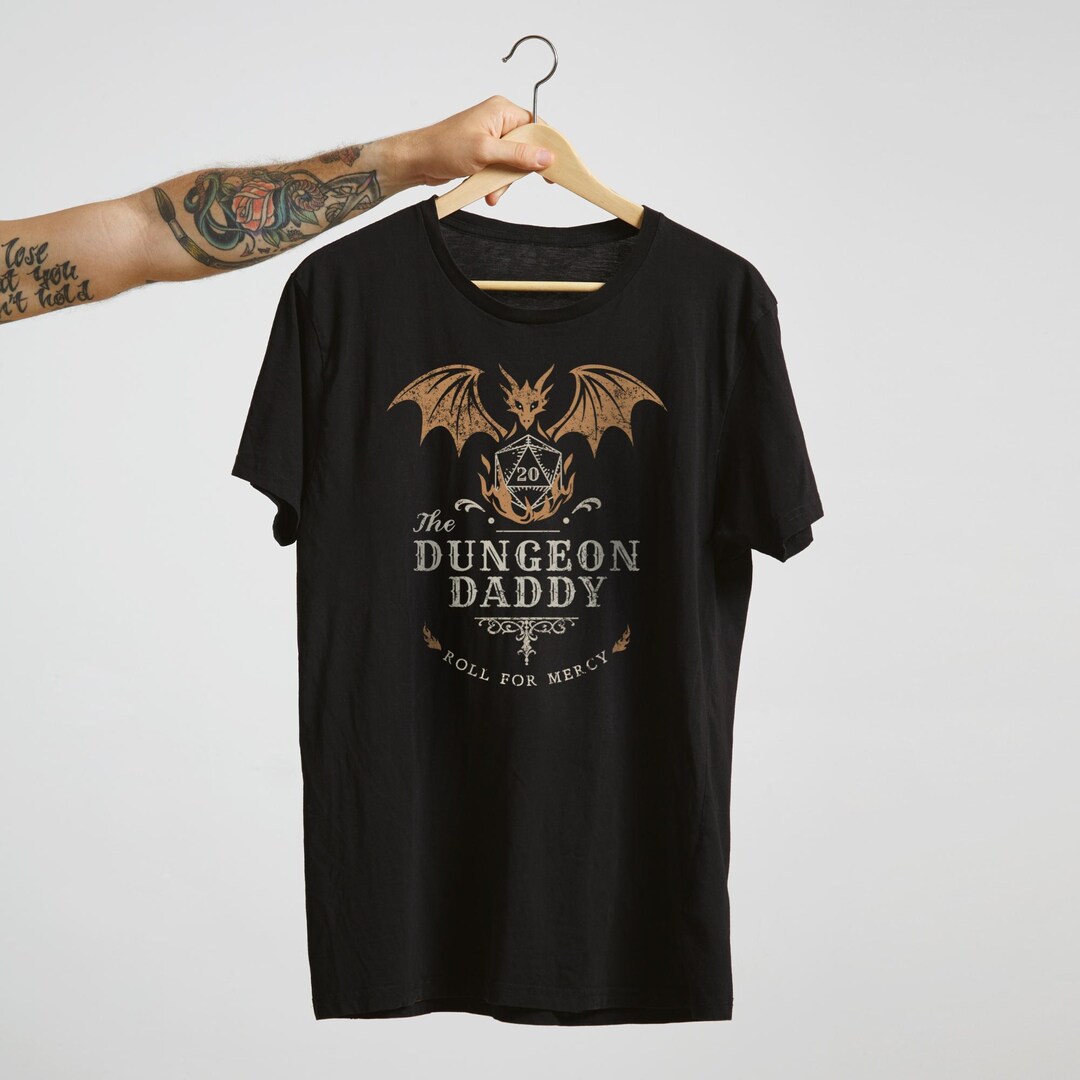 Dungeon Daddy Shirt Funny Dnd Shirt Dungeon Master Gift Dungeons and ...