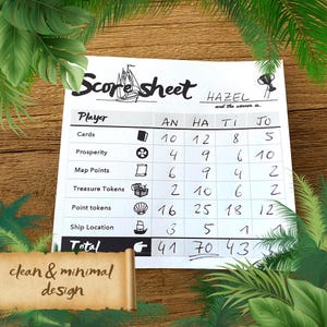 Printable Score Sheet Farshore Board Game Essential Digital Download ...
