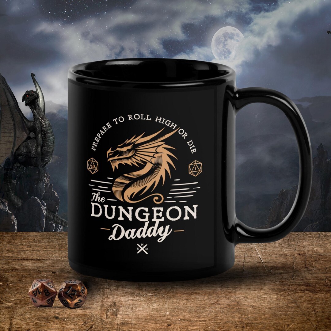 Dnd Mug Dungeon Daddy Cup RPG Coffee Mug Dungeons and Dragons Gift ...