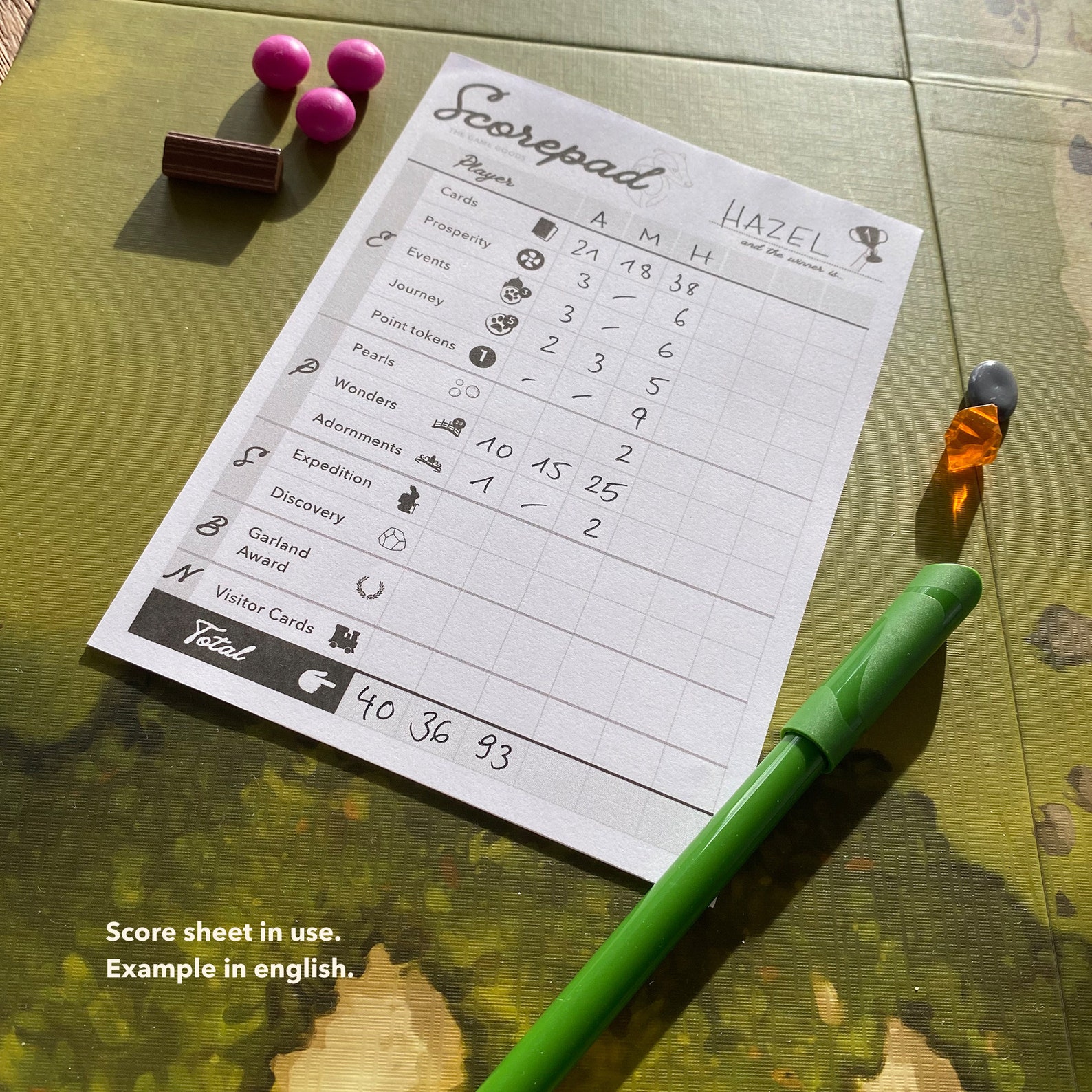 Italian Everdell Score Sheet - Scheda Punteggio - Instant Download - A4 ...