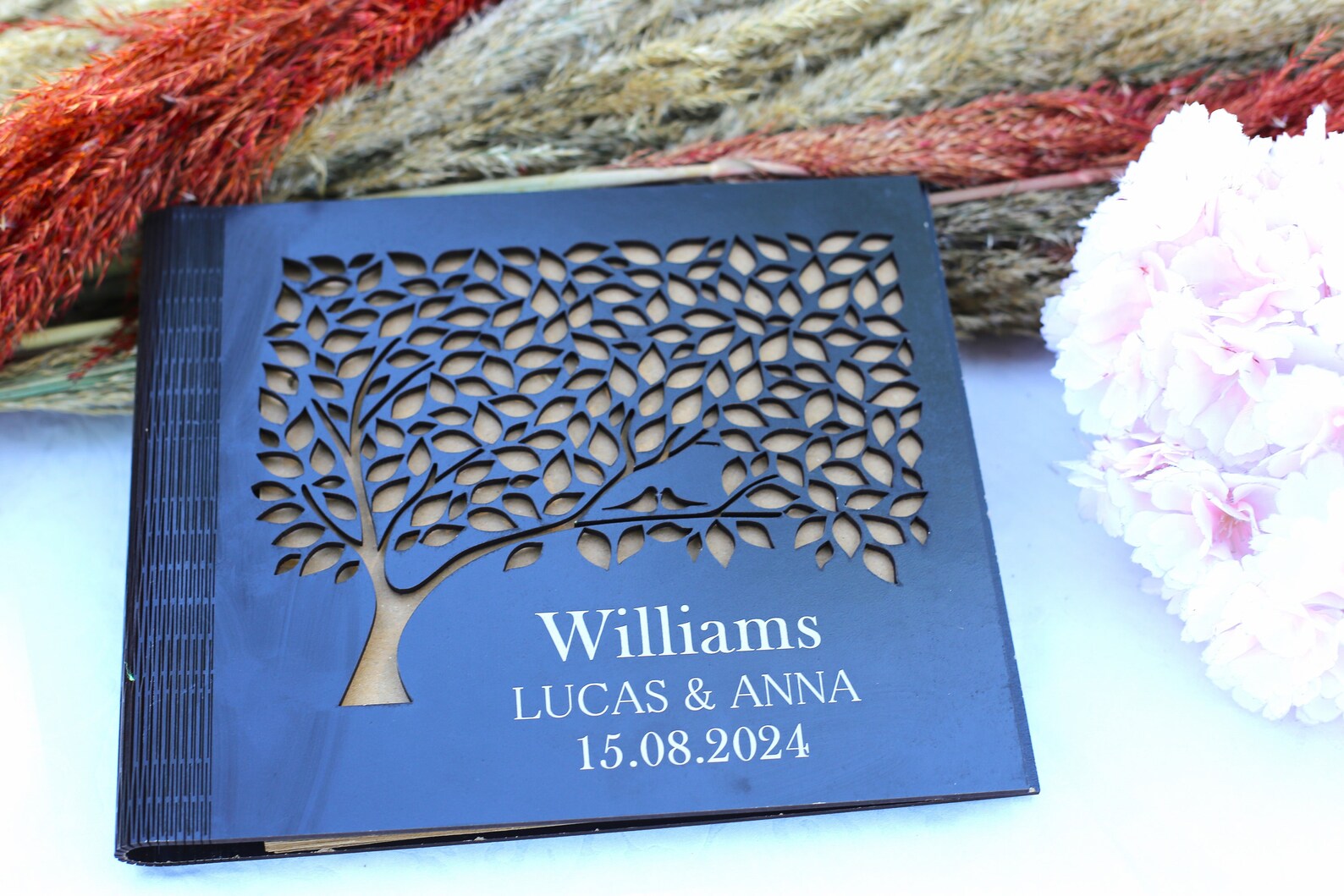 Family Tree Guest Book Wedding, Wedding Guest Book Alternative, Family ...