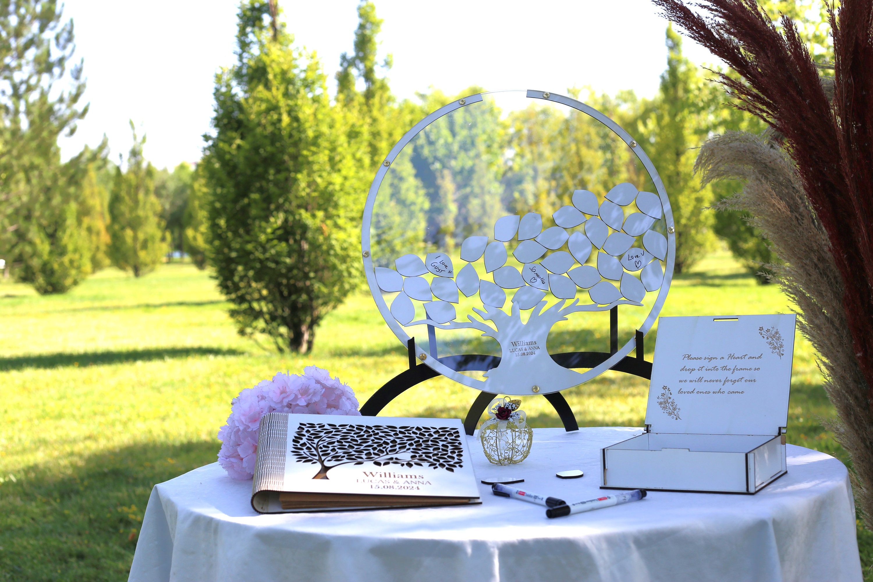Family Tree Guest Book Wedding, Wedding Guest Book Alternative, Family ...