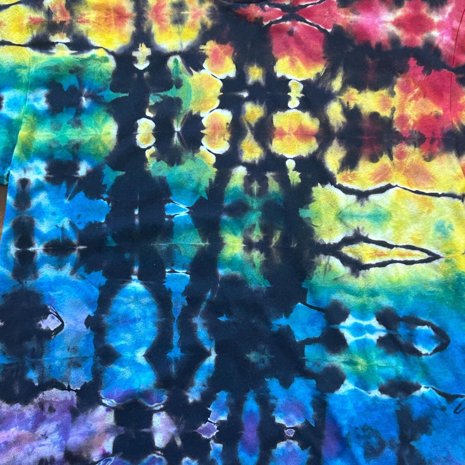 Rainbow Glitch Reverse Dye on Next Level - Etsy