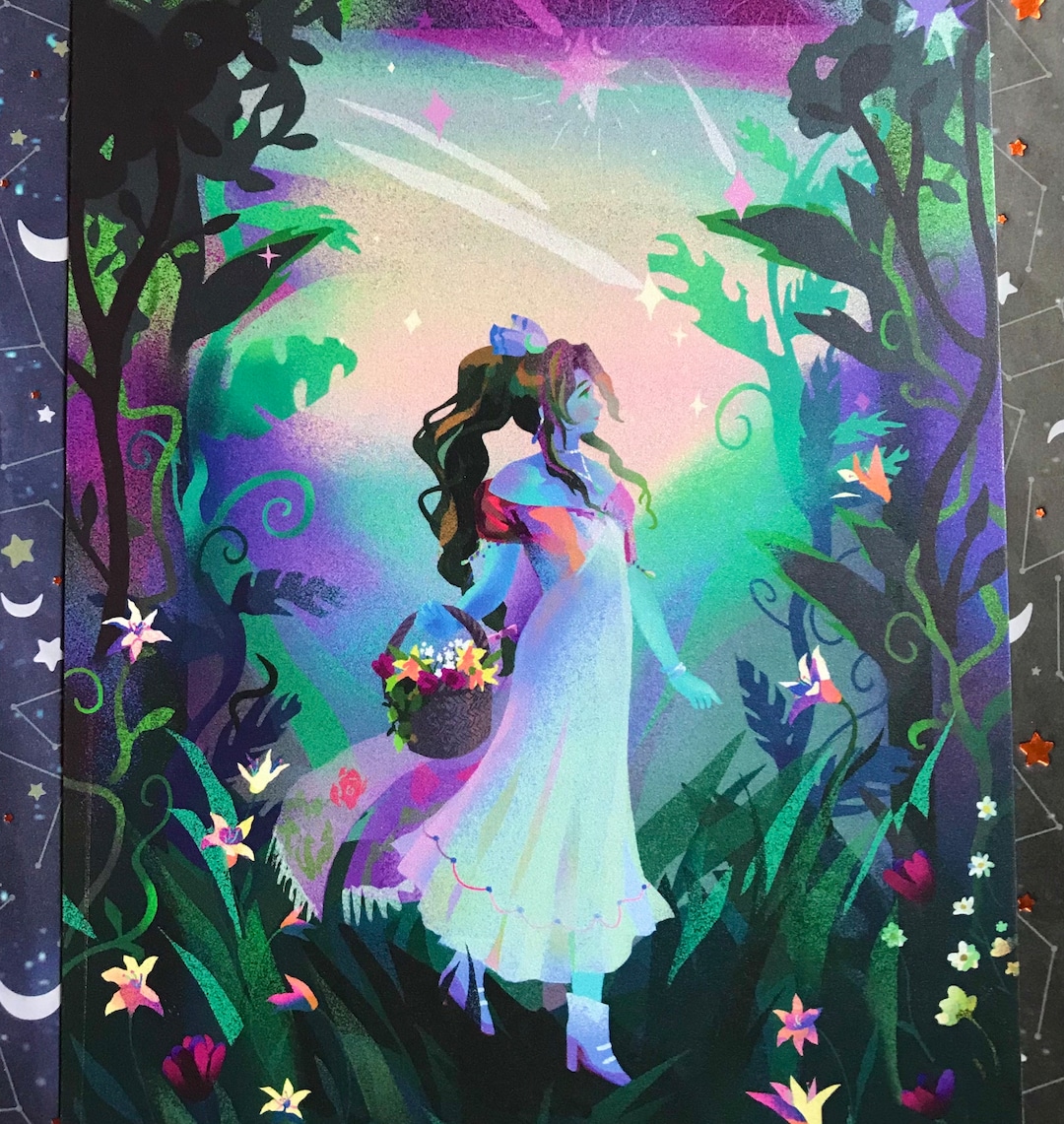 Final Fantasy VII - Aerith Art Print - Etsy