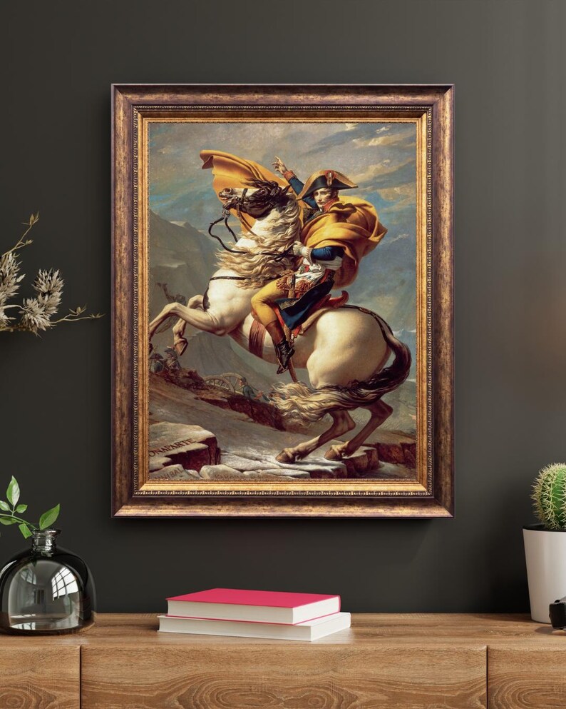 Napoleon Vintage Riding Horse Wall Art Print Historical Equestrian ...